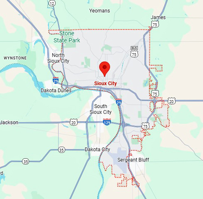 16. sioux city map