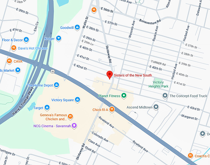 16. sisters of the new south map