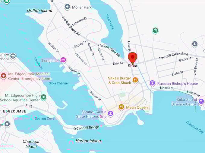 16. sitka, ak map