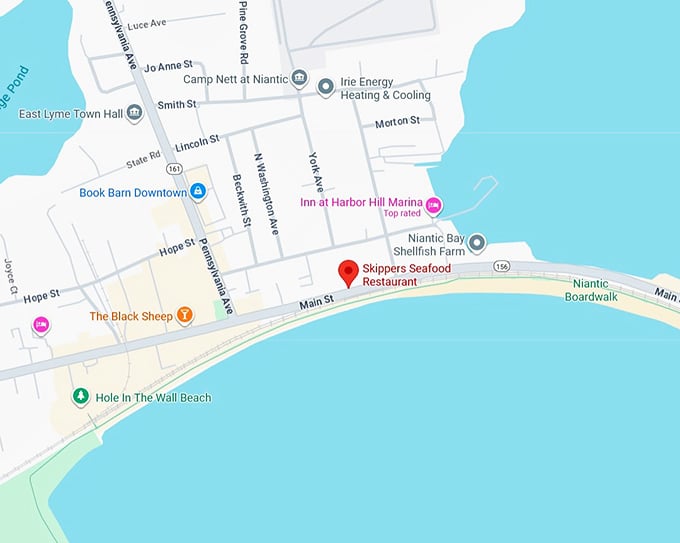 16. skippers seafood restaurant map