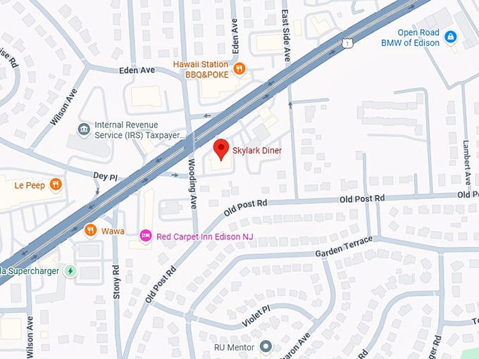 16. skylark diner map