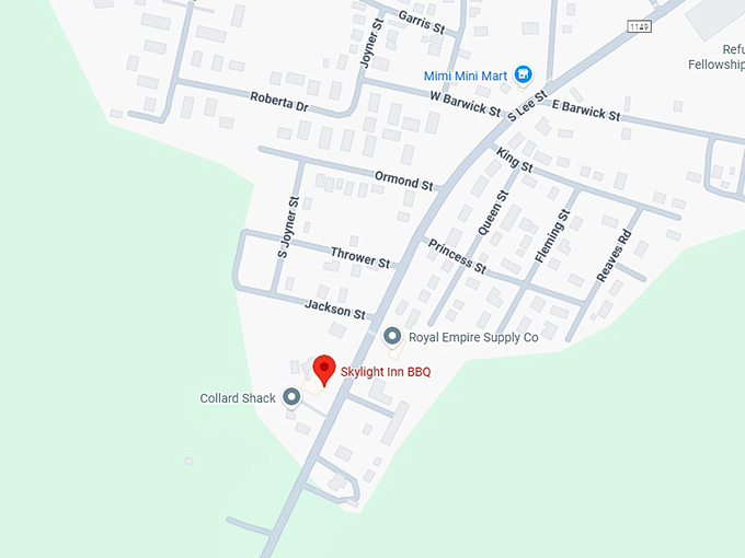 16. skylight inn bbq map