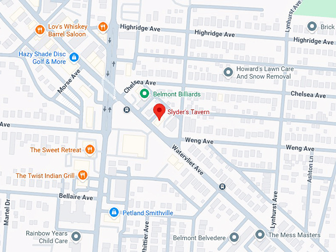 16. slyder's tavern map