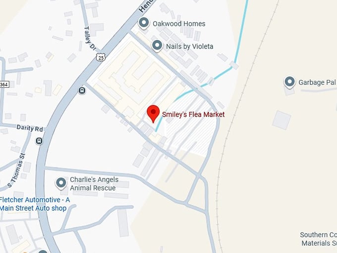 16. smiley's flea market map