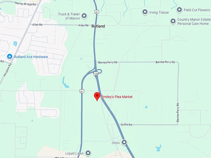 16. smiley&rsquo;s flea market map