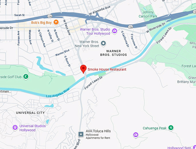 16. smoke house restaurant map