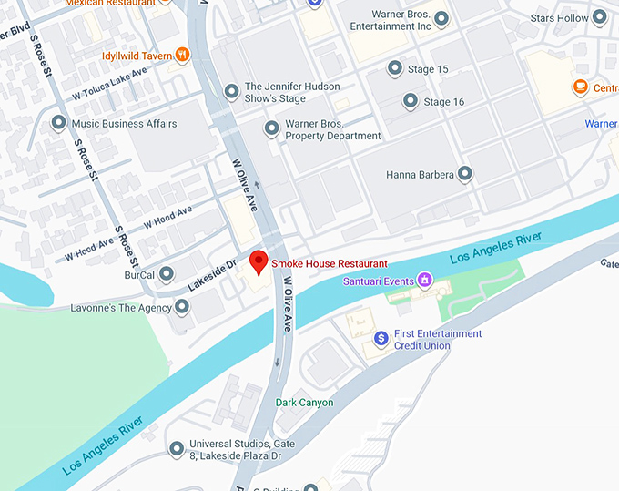 16. smoke house restaurant map