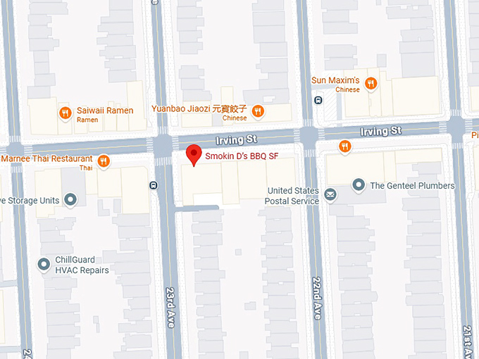 16. smokin d&rsquo;s bbq sf map