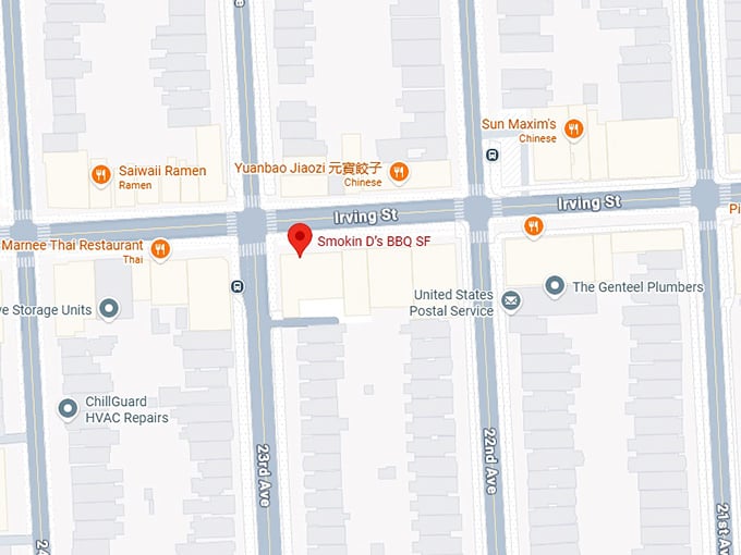 16. smokin d&rsquo;s bbq sf map