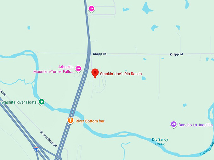 16. smokin' joe's rib ranch map