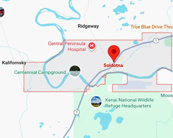 16. soldotna map