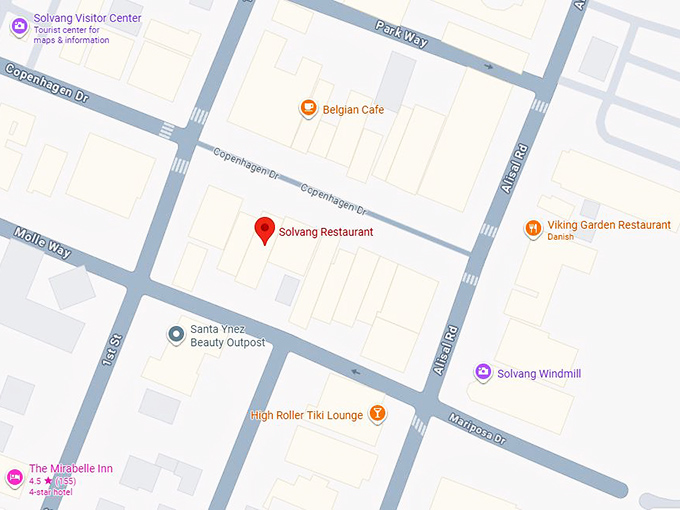 16. solvang restaurant map
