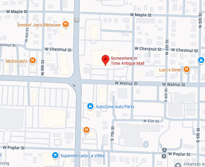 16. somewhere in time antique mall map