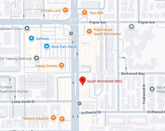 16. south winchester bbqsouth winchester bbq map