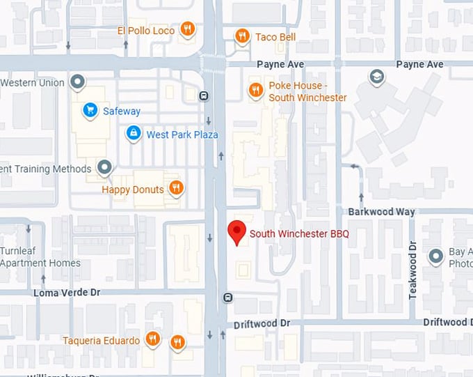 16. south winchester bbqsouth winchester bbq map