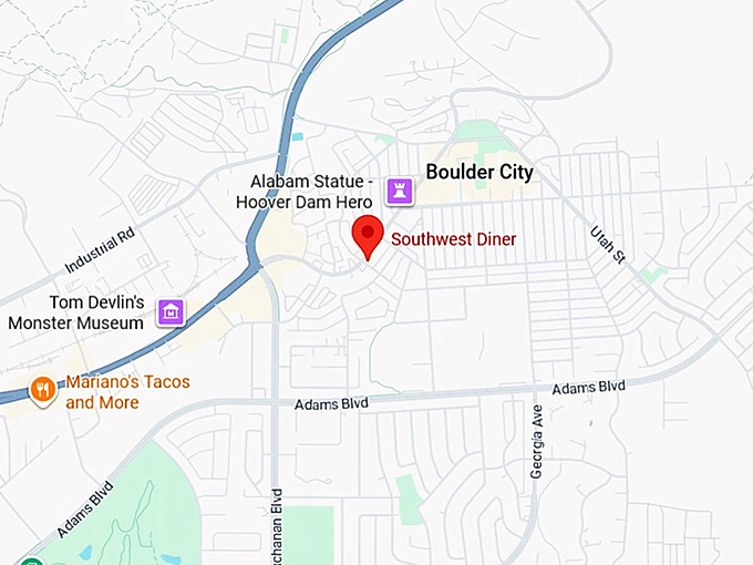 16. southwest diner map