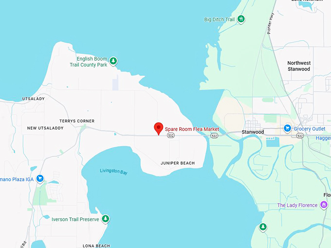 16. spare room flea market map