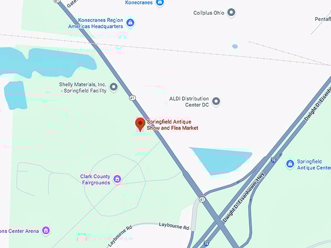 16. springfield antique show and flea market map