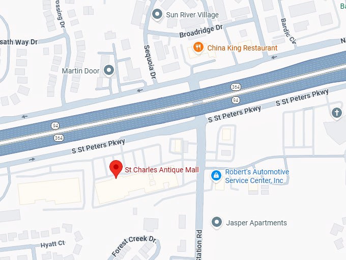 16. st charles antique mall map