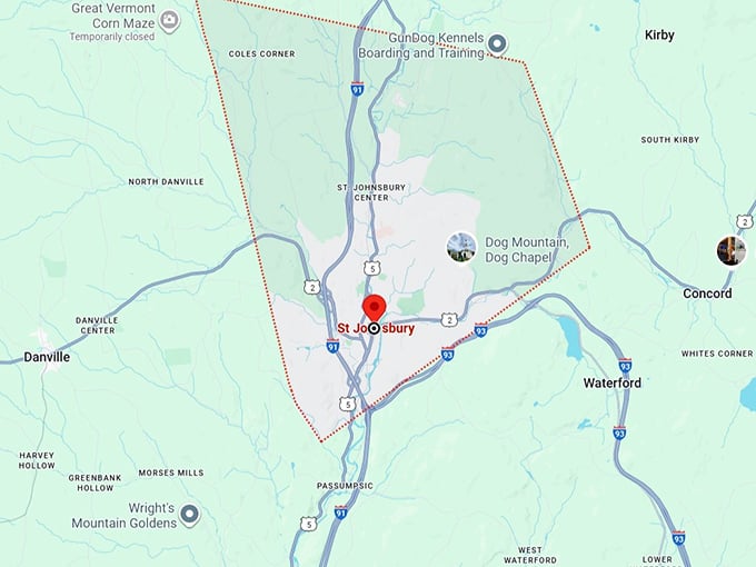 16. st johnsbury, vt map
