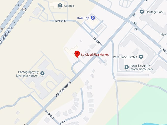 16. st. cloud flea market map