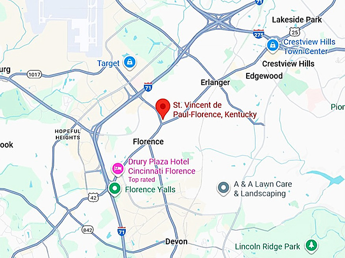 16. st. vincent de paul florence map