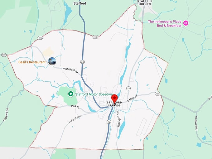 16. stafford springs, ct map