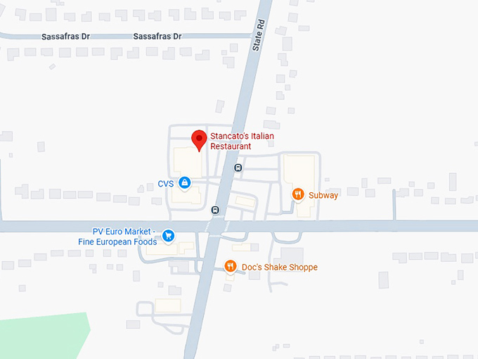 stancato&rsquo;s italian restaurant map