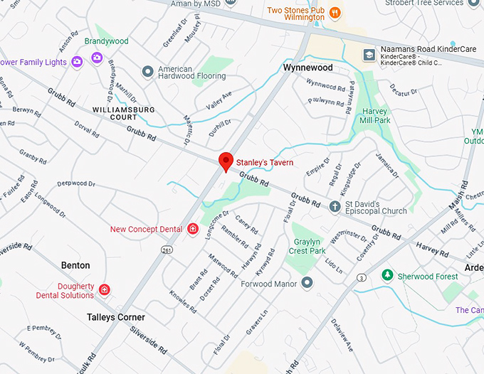 16. stanley's tavern map