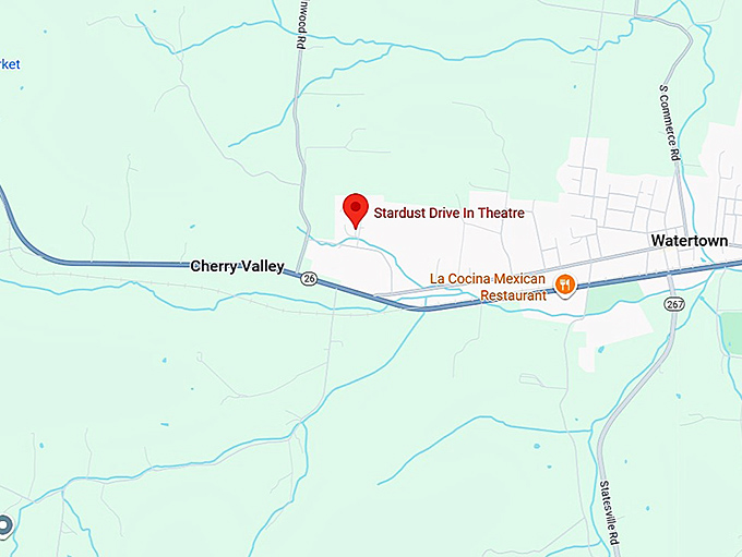 16. stardust drive in theatre map