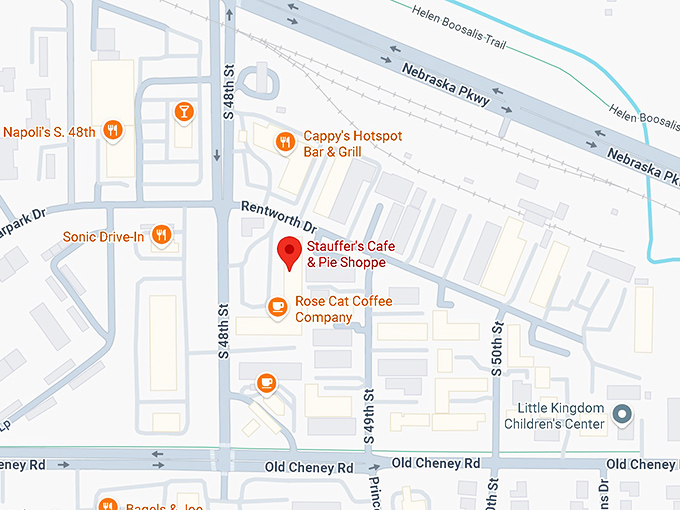 16. stauffer’s cafe & pie shoppe map
