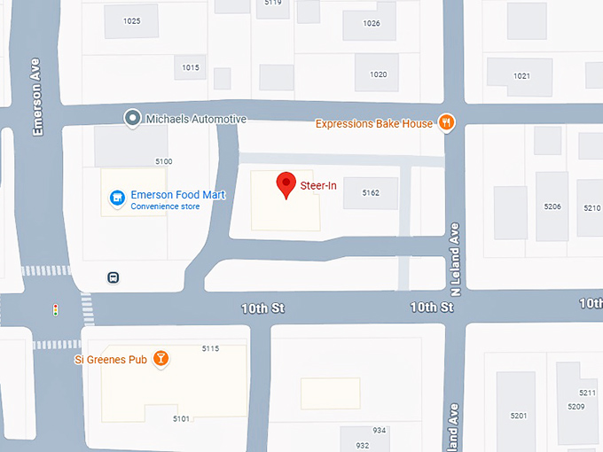 16. steer‑in restaurant map