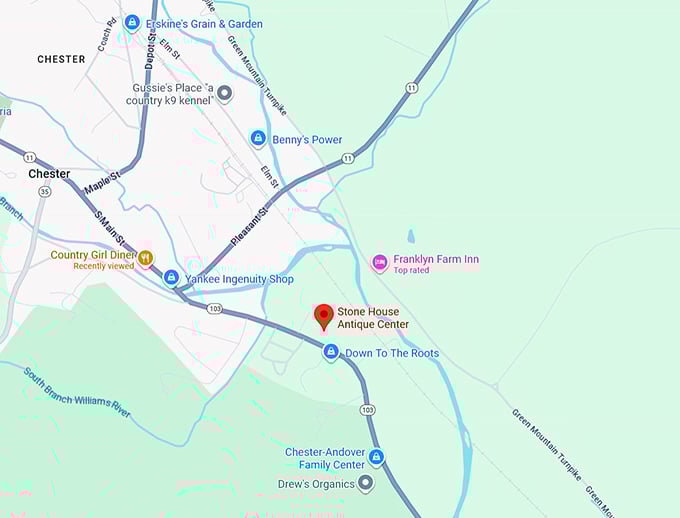 16. stone house antique center map