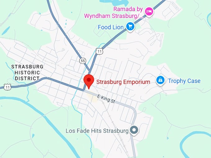 strasburg emporium llc map