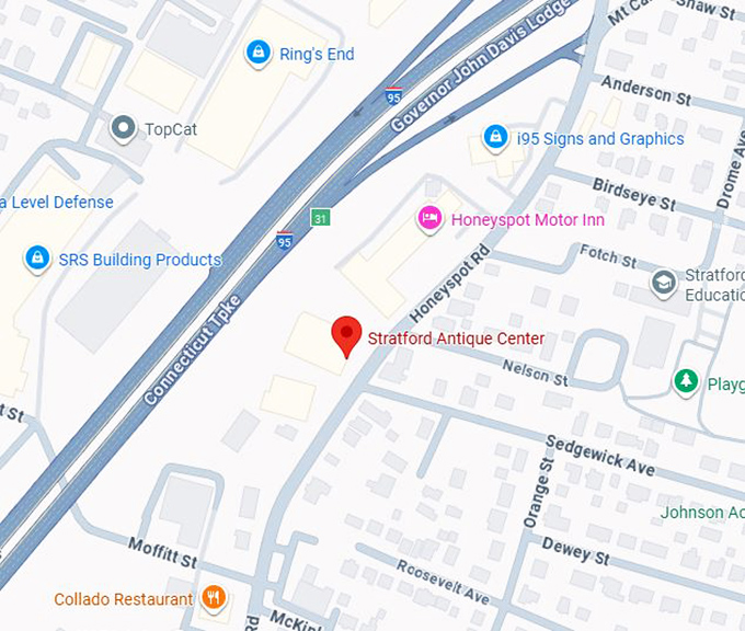 16. stratford antique center map