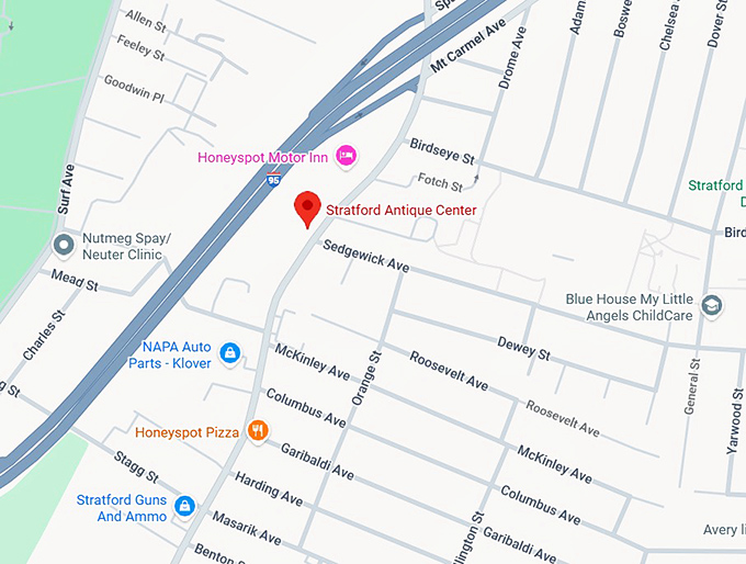 16. stratford antique center map