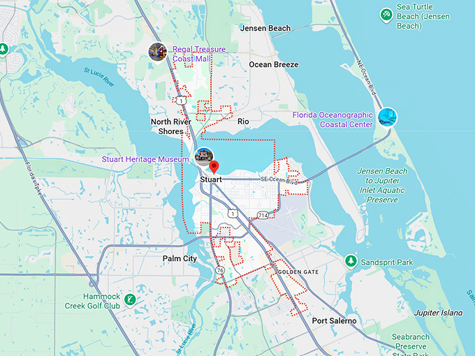 16. stuart, fl map