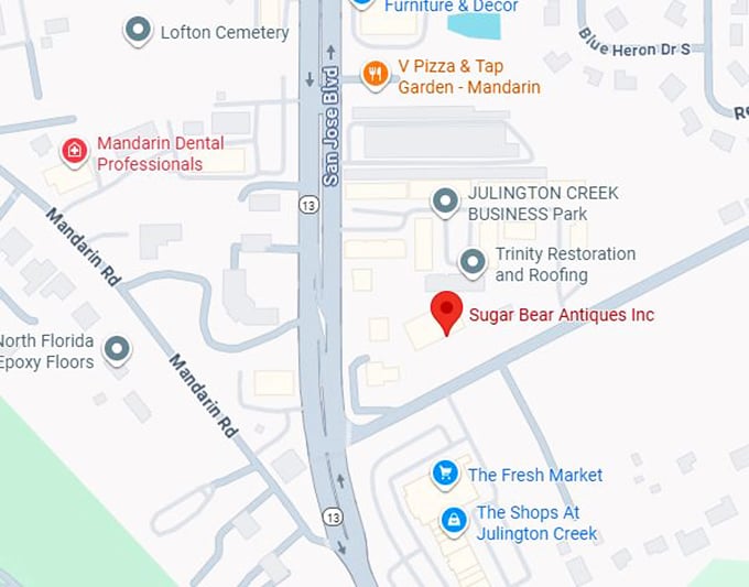 16. sugar bear antique mall map