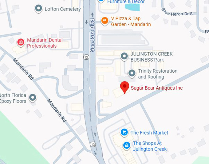 16. sugar bear antique mall map