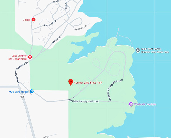 16. sumner lake state park map