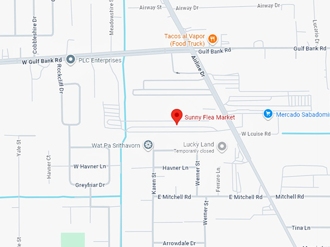 16. sunny flea market map