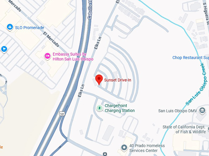 16. sunset drive in map