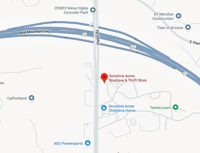 16. sunshine acres boutique & thrift store map