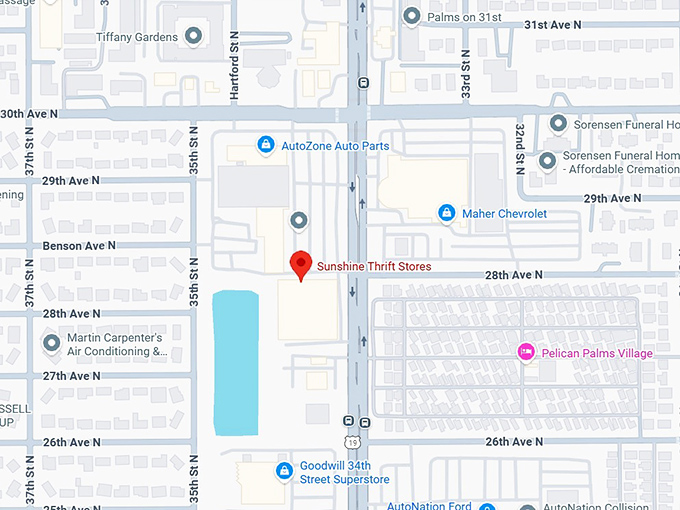 16. sunshine thrift stores map