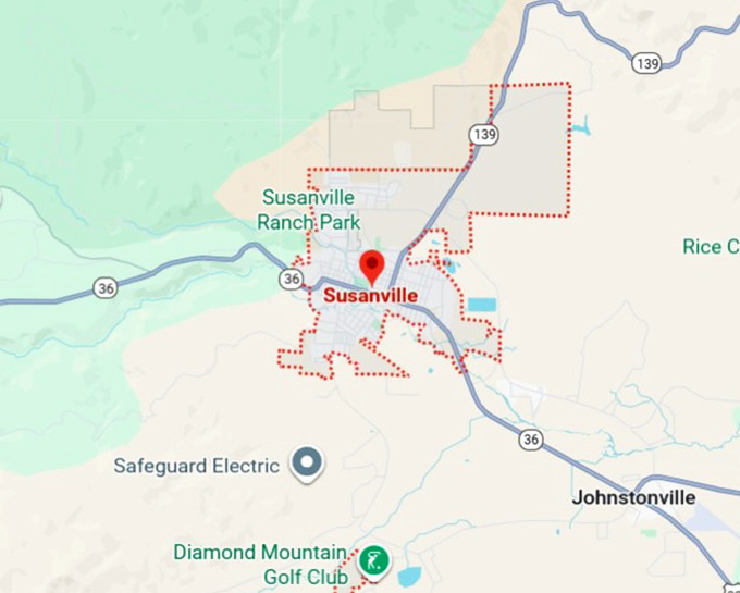 susanville map