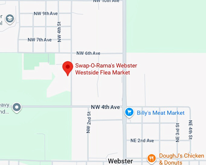 16. swap o rama's webster westside flea market map
