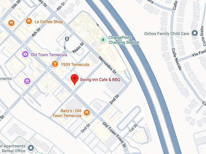 16. swing inn cafe & bbq map