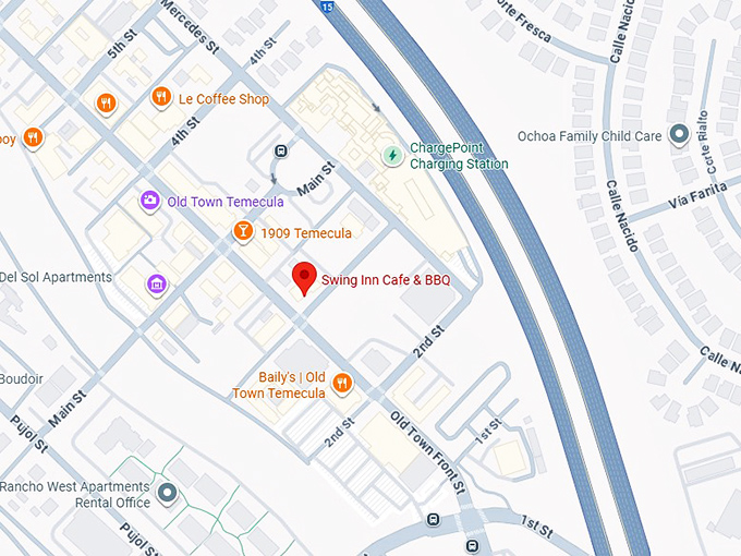 16. swing inn cafe & bbq map