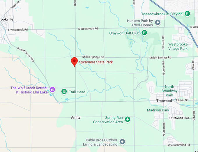 16. sycamore state park map