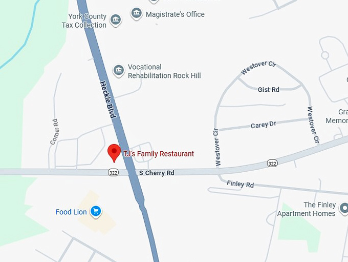 16. tj's family restaurant map